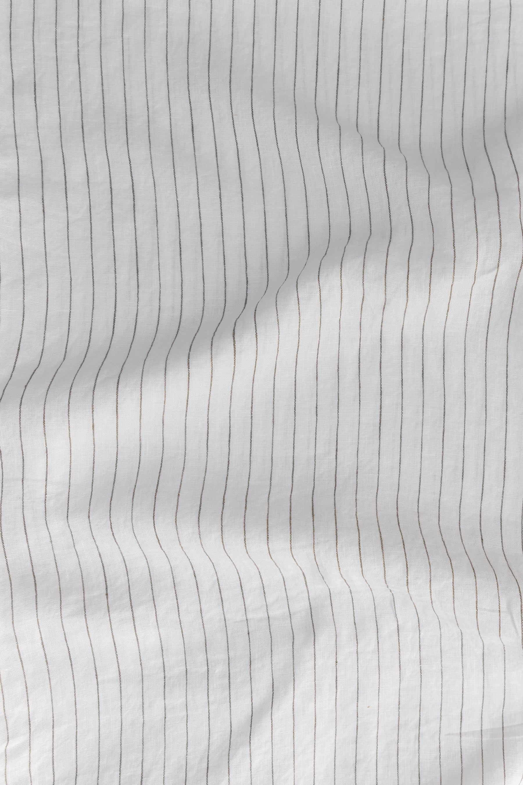 Olive Stripe 100% French Flax Linen Fitted Sheet – Lay With Me